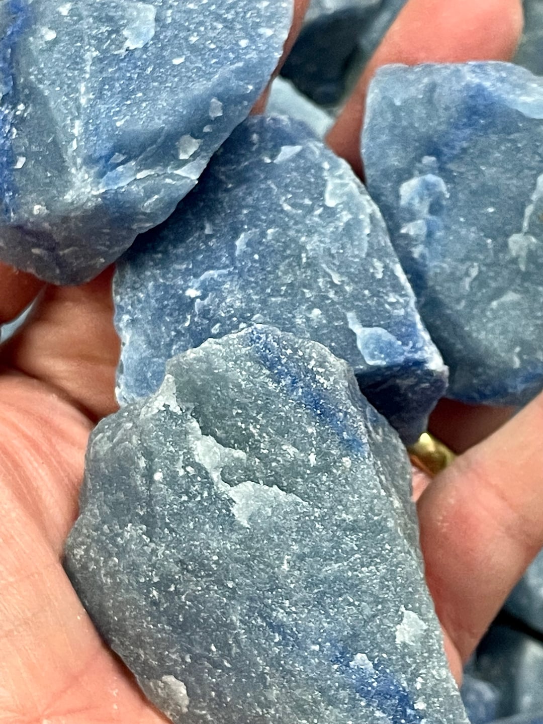 Blue Quartz Rough Natural Stones: Choose 1 Lb, 2 Lbs 5 Lbs or 11 Lbs ...