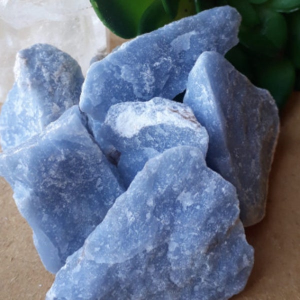 Angelite Crystal - Etsy