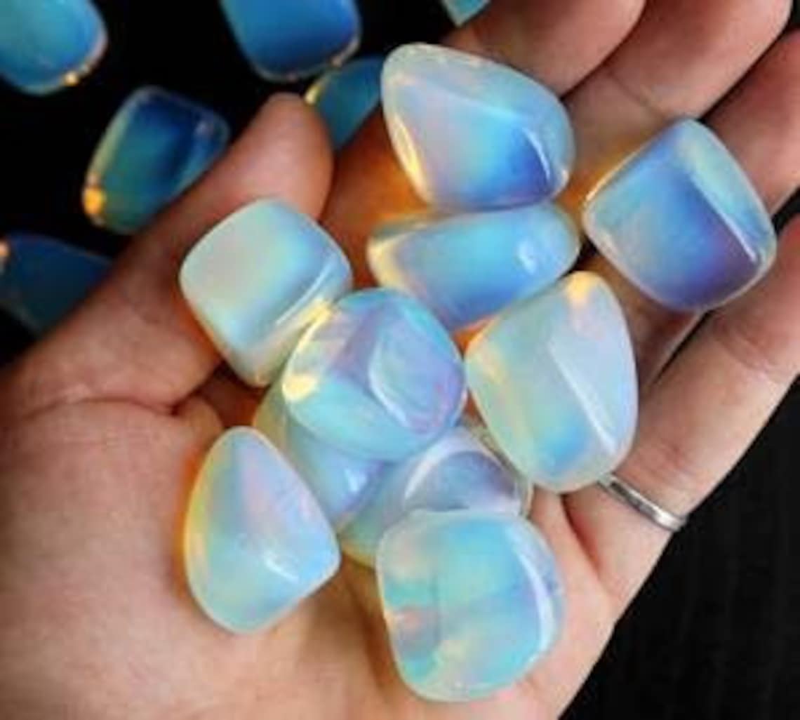 Opalite Tumbled Stones Tumbled Opalite Opalite Tumbled | Etsy
