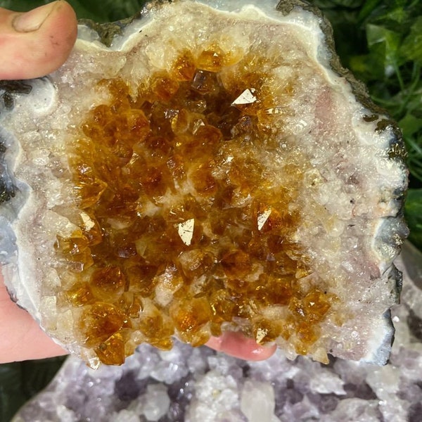 Citrine Geode - Etsy