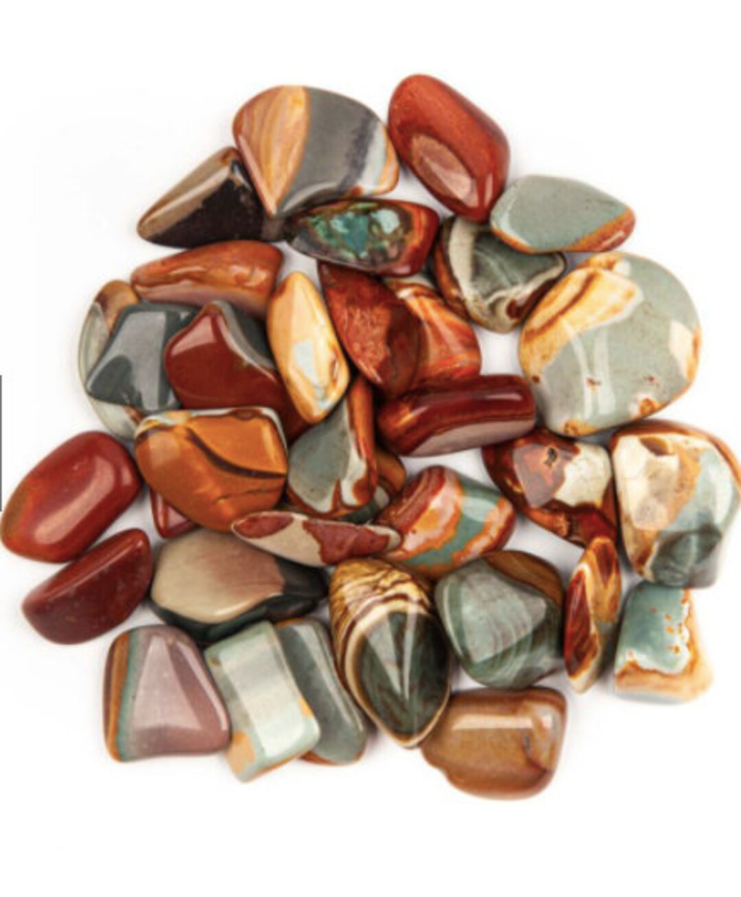 Desert Jasper Tumbled Stones, Desert Jasper, Polychrome Jasper, Healing ...