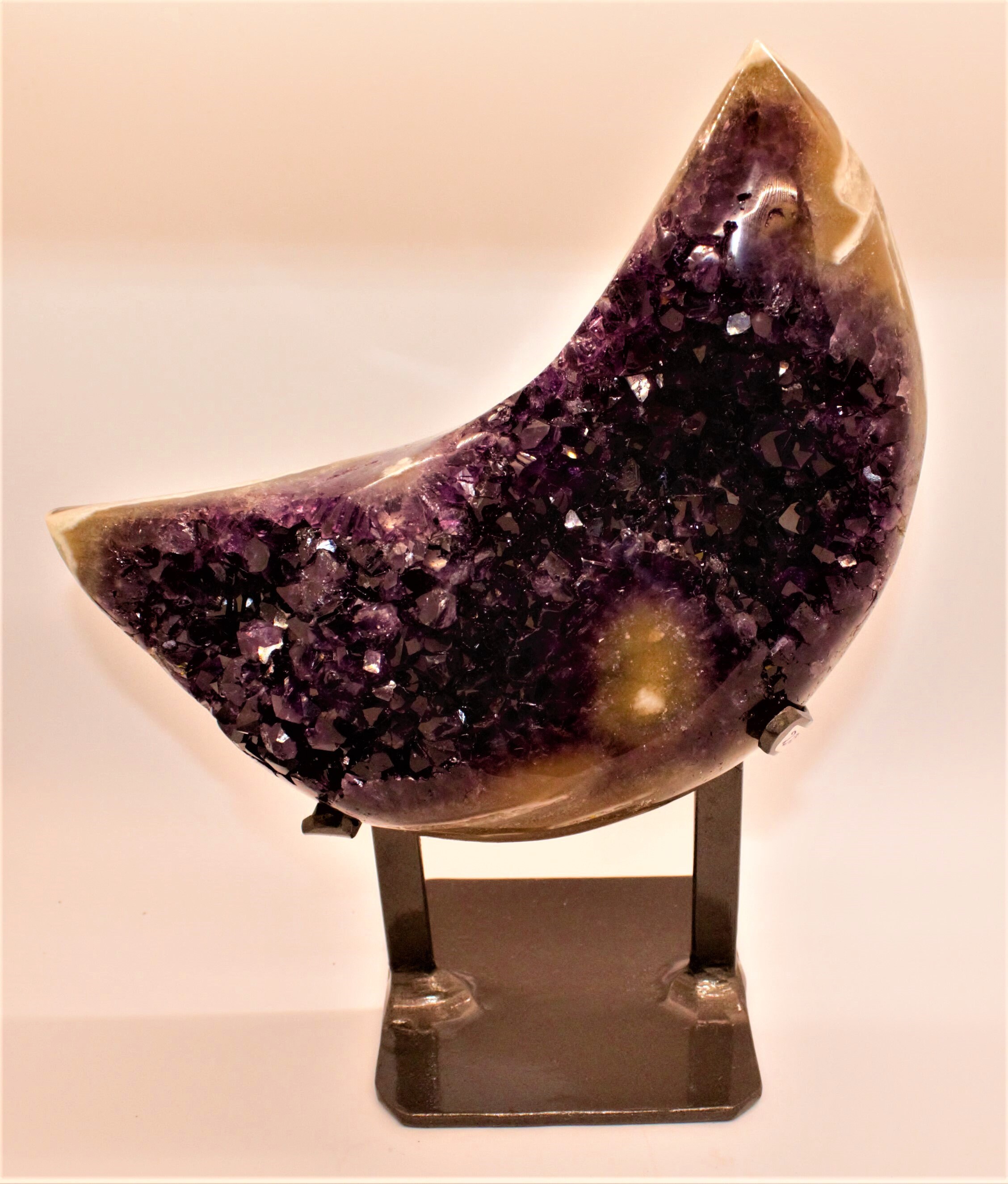 Extra Large Uruguayan Heart Clover Moon Purple Amethyst - Etsy