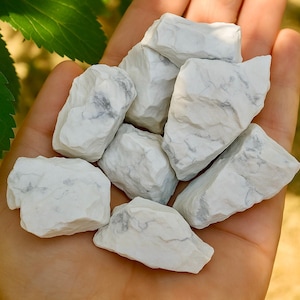 White Howlite Rough - Raw Natural Stones Bulk White Howlite, "a" Grade ...