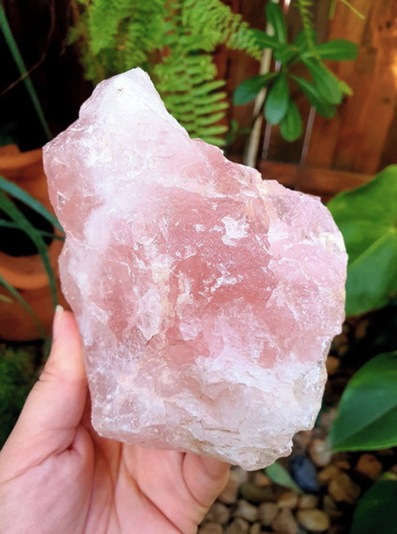 Rose Quartz, LARGE Rough Natural Stones Raw Rose Quartz, Rough Rose ...