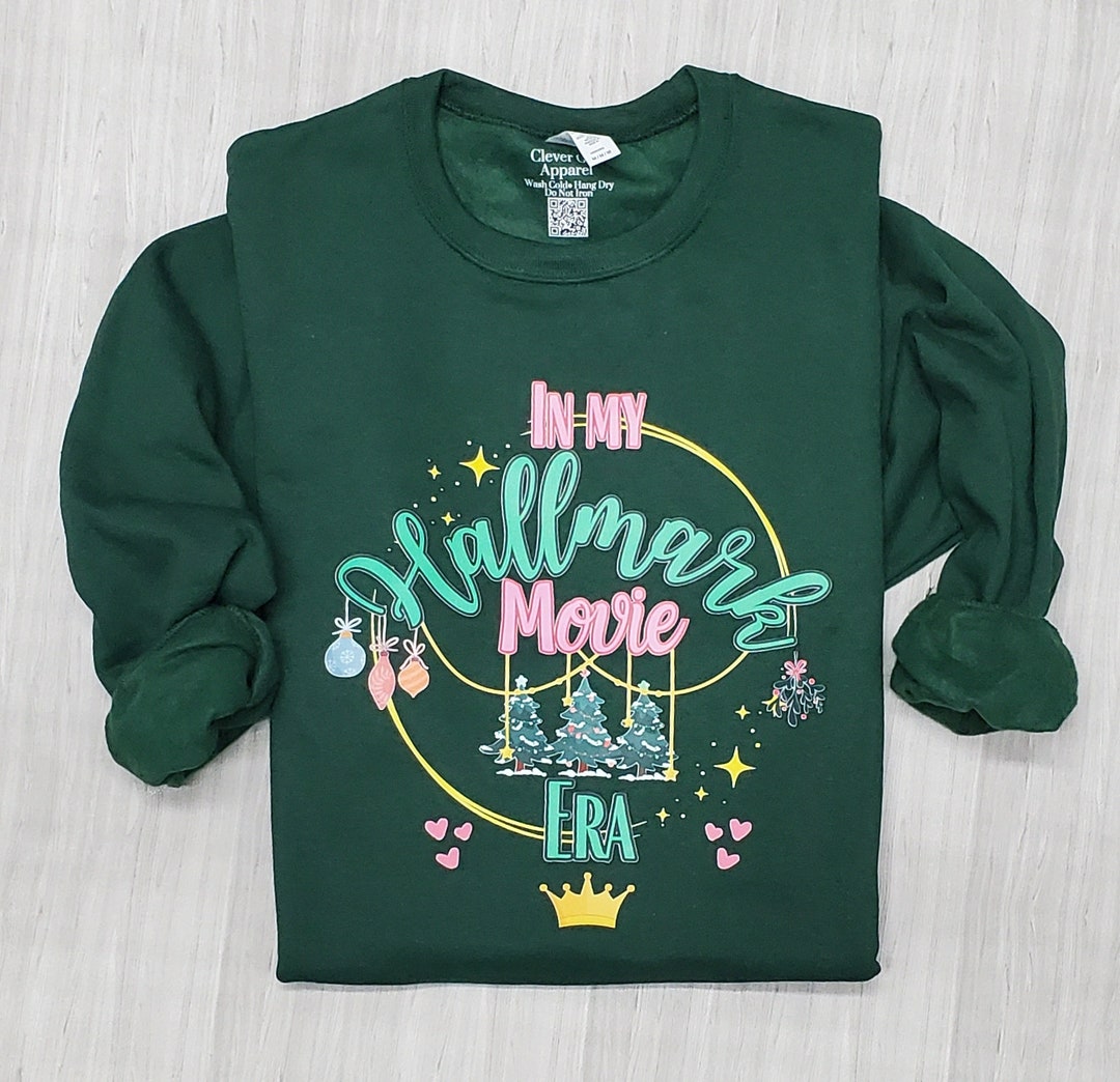 In My Hallmark Movie Era Cozy Crew Neck, Christmas Sweatshirt, Holiday ...