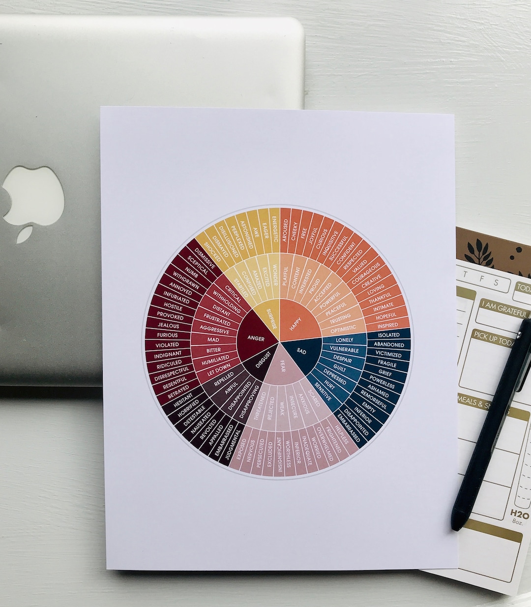 PDF Emotions Color Wheel in Earth Tones Instant Download - Etsy