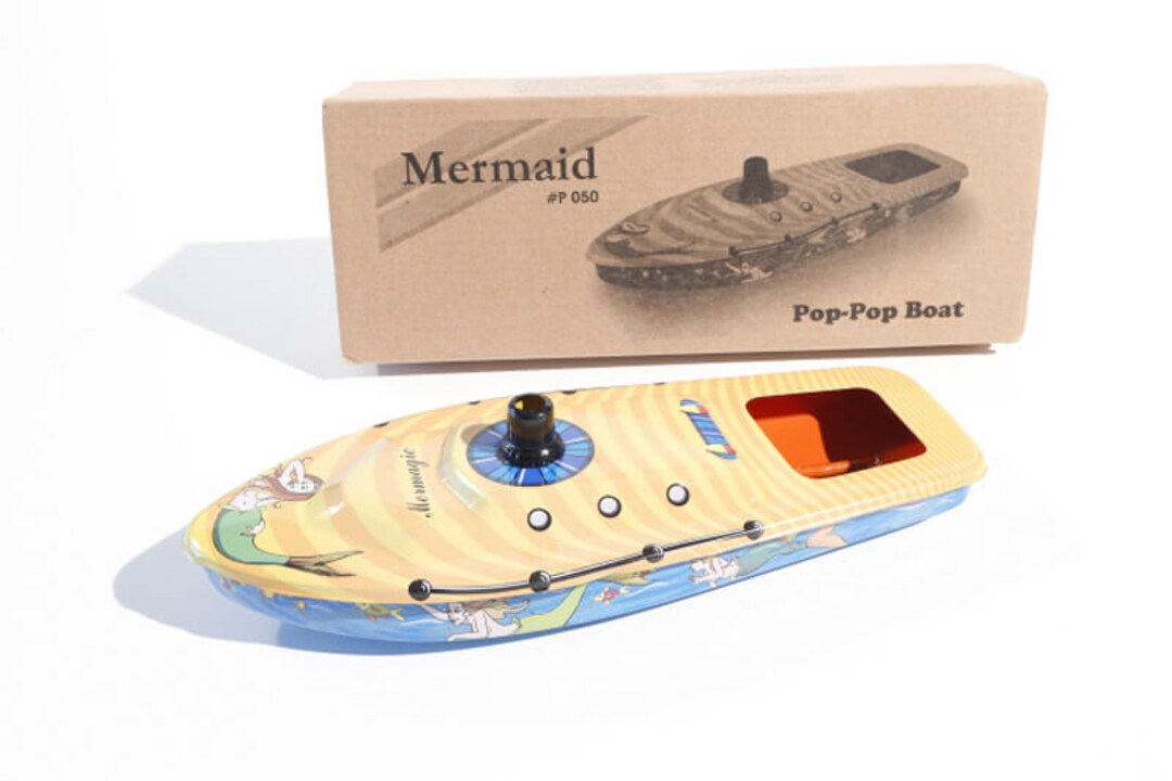 Pop Pop Boat "mermaid" (candle Steam Boat) - Etsy