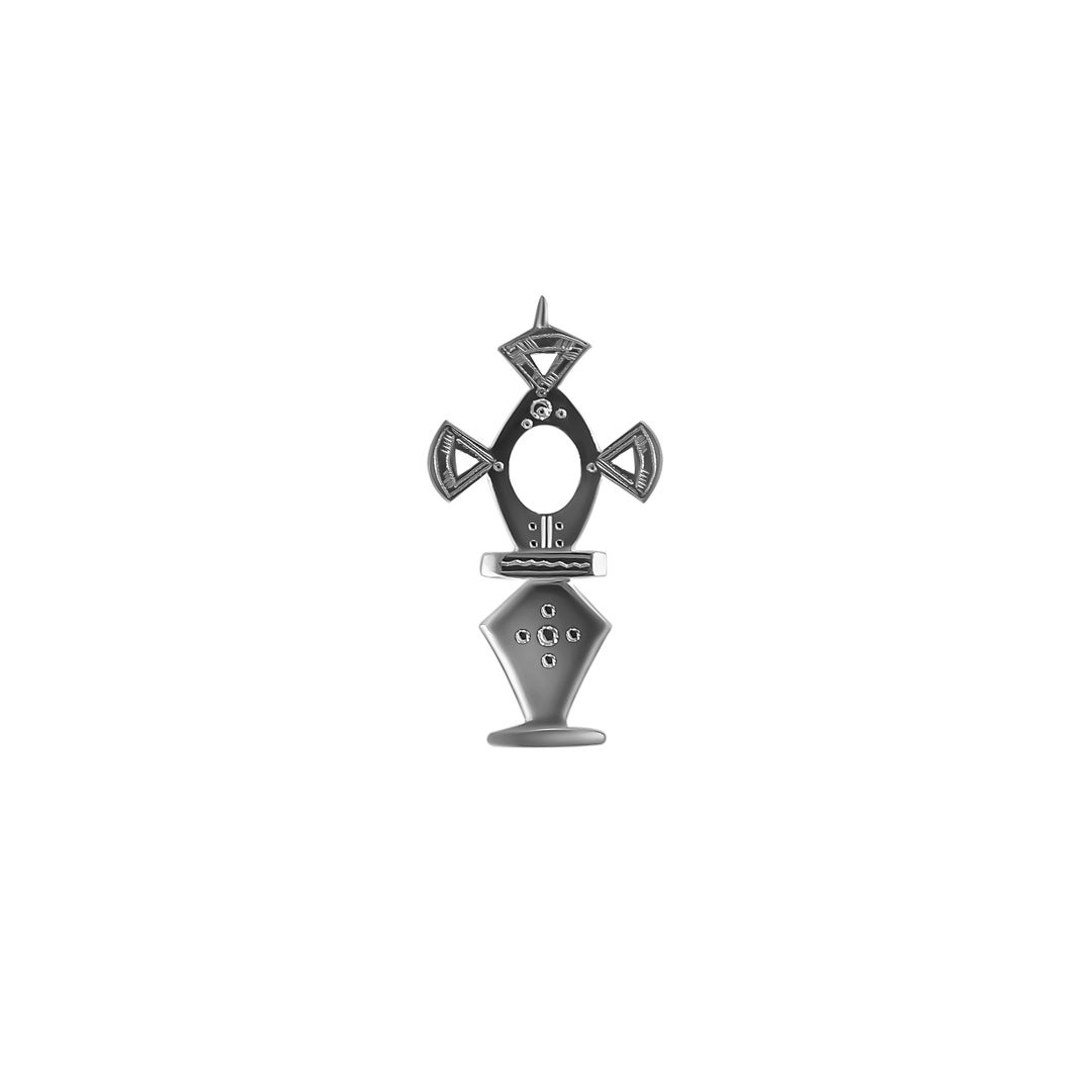 Cruz Tuareg nº4 de Plata con Collar Onix - Etsy España