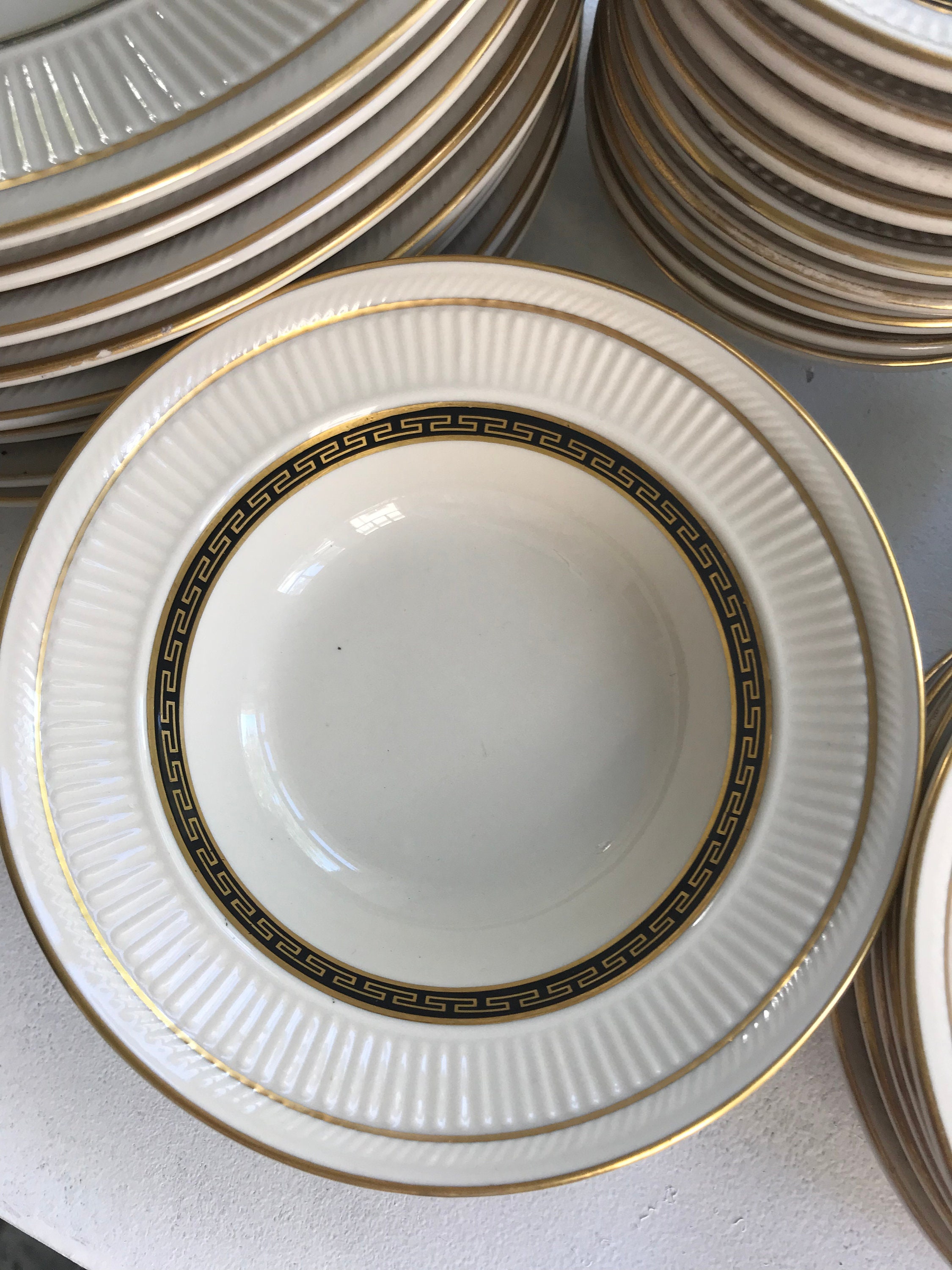 Shenango Art Nouveau Style China Greek Key Design Vintage - Etsy