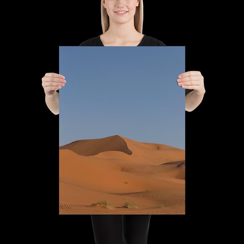 Dunes of the Sahara Desert Poster - Etsy