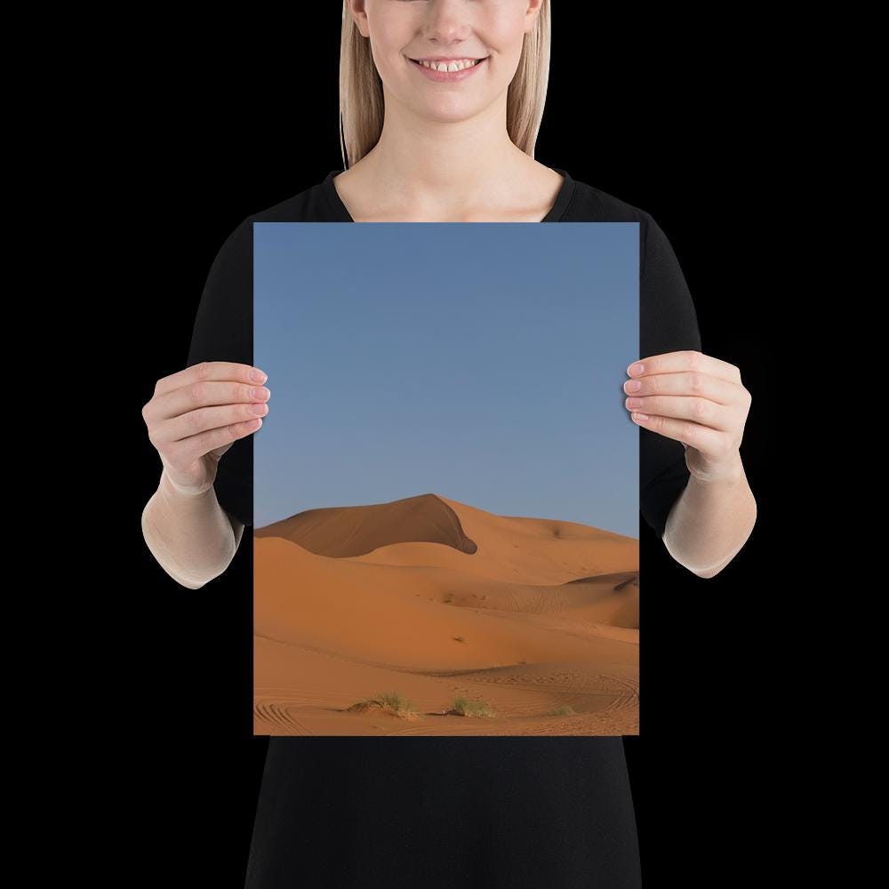 Dunes of the Sahara Desert Poster - Etsy