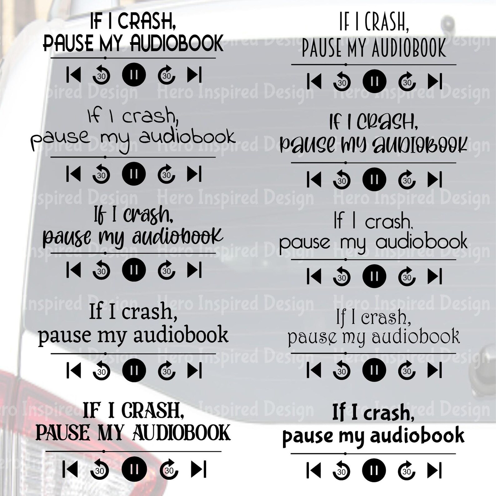 10 Bundle, If I Crash Pause My Audiobook, If I Crash SVG, If I Crash ...