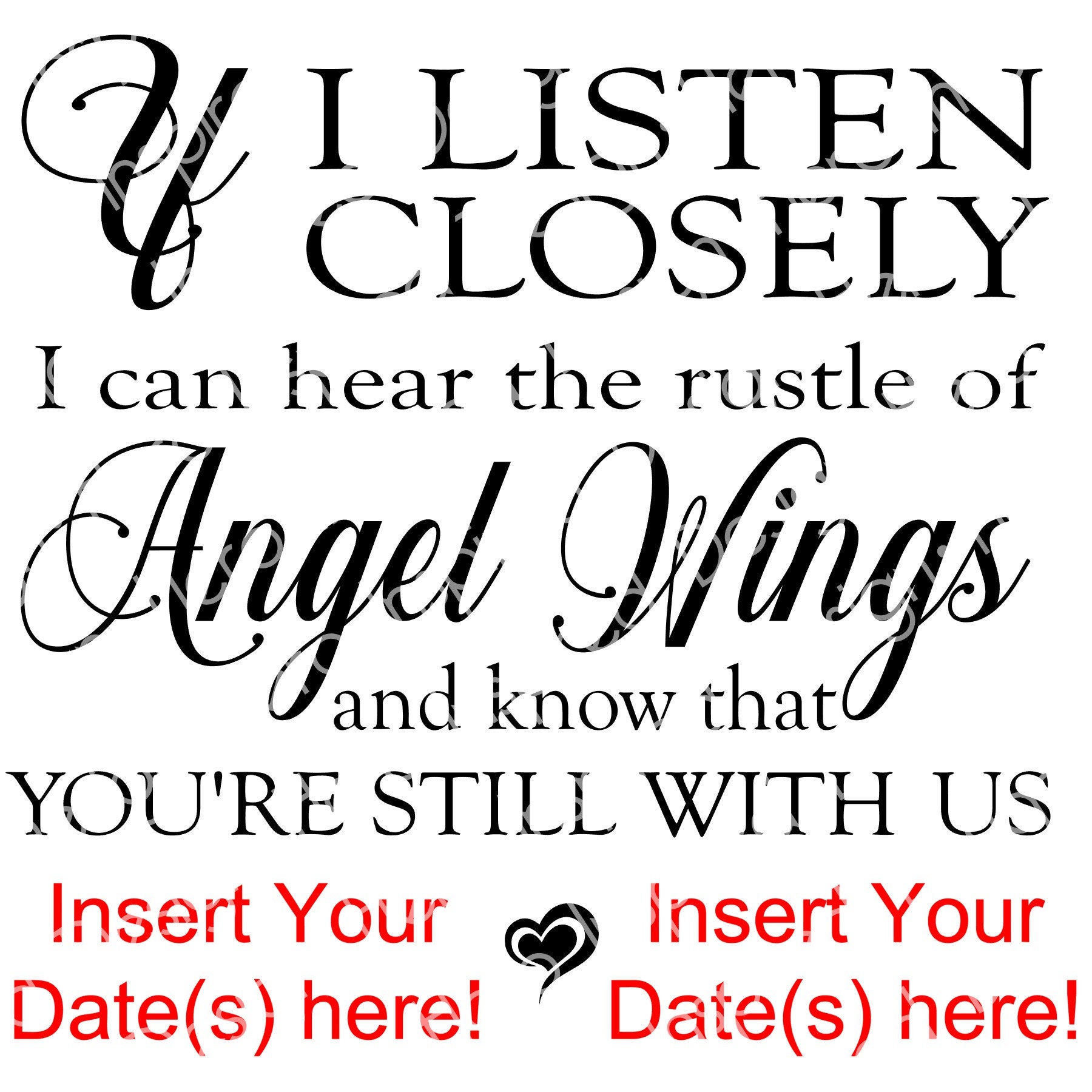 Rustle of Angel Wings, SVG, Angel Wings SVG, Angel SVG, Memorial Svg ...