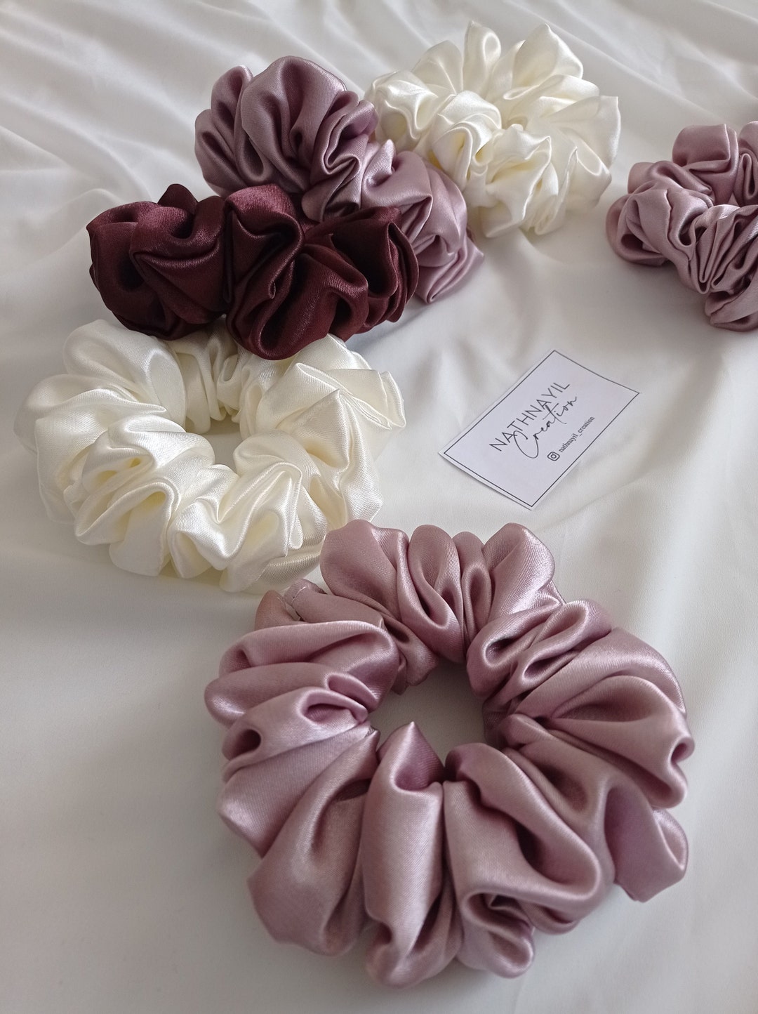 Large Oversized Satin Scrunchie Maxi Satin Scrunchie Maxi Satin ...