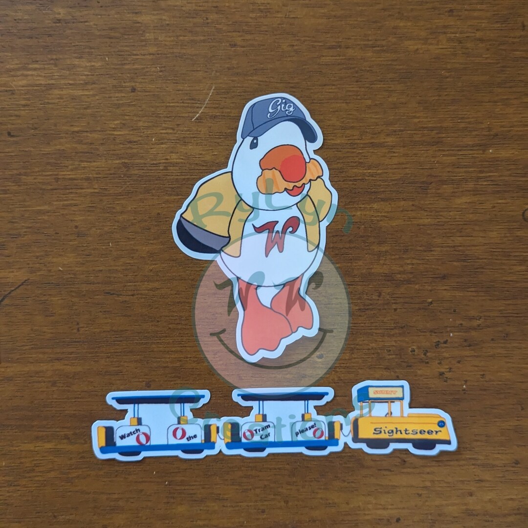 2-pack Gig and Wildwood Tram Car Bundle- Printed Vinyl Sticker - Etsy