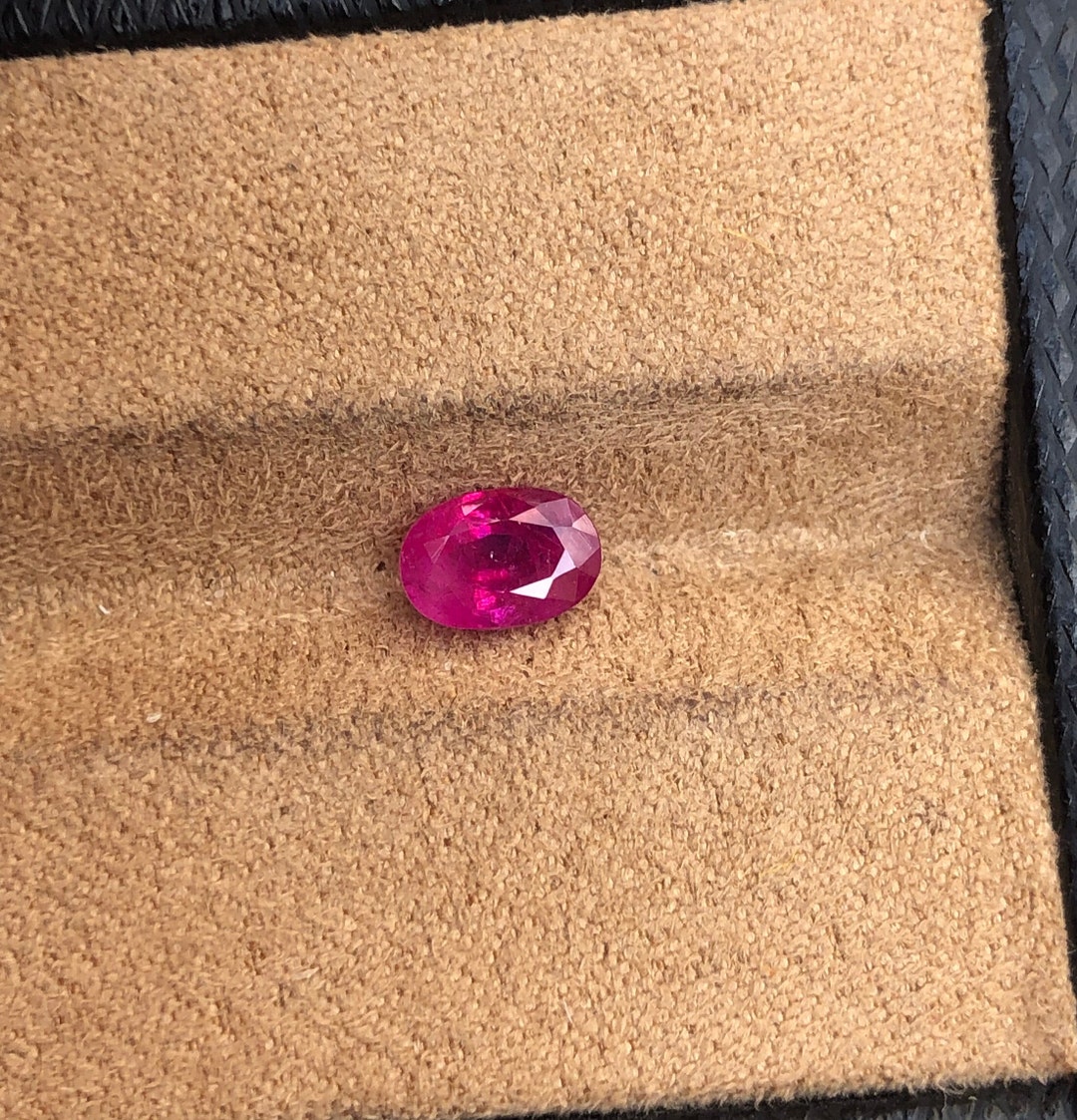 Afghan Unheated Ruby / 1.06 CT / Facet Loose Gemstone Perfect Oval ...