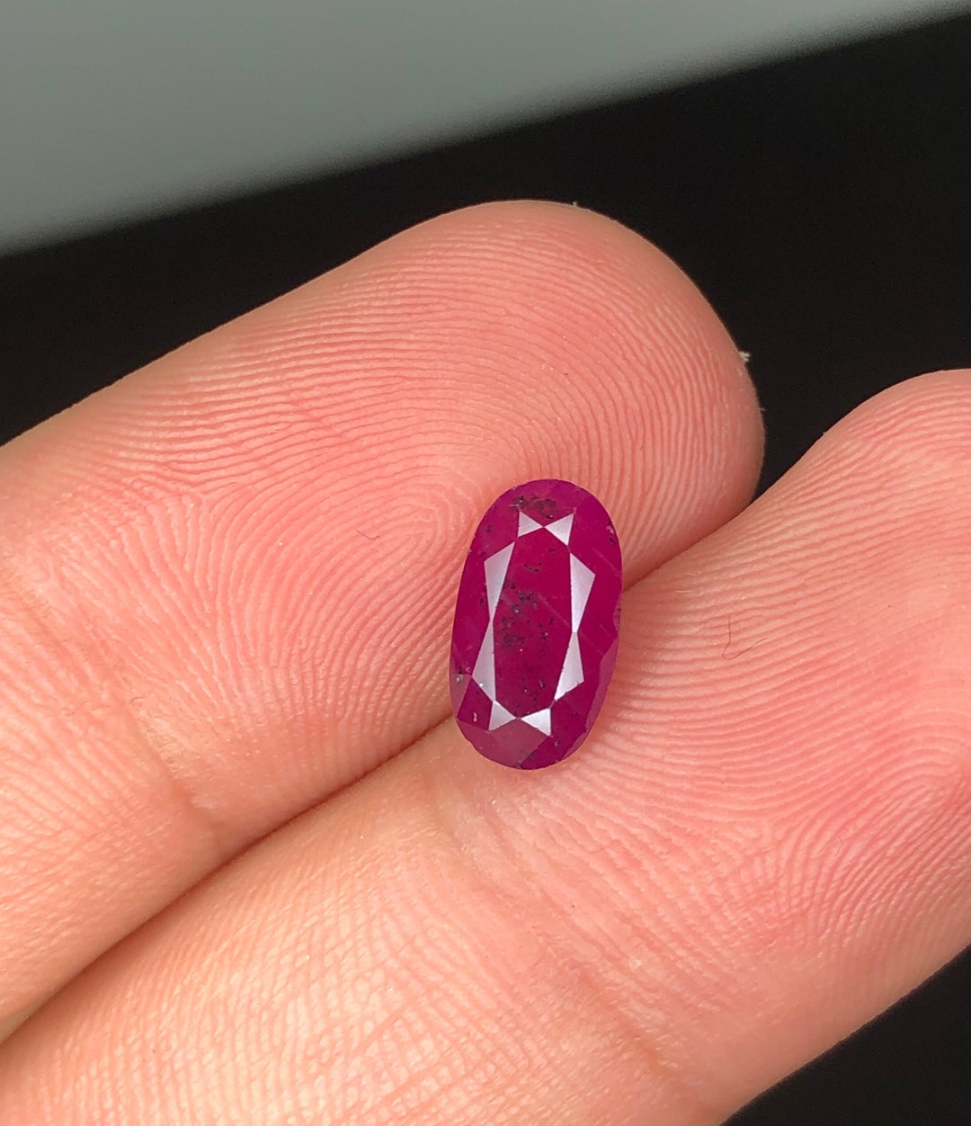 2.46 CT Unheated Ruby Perfect Oval Shape Facet Loose Gemstone Best for Making Jewelry, Ring - Etsy