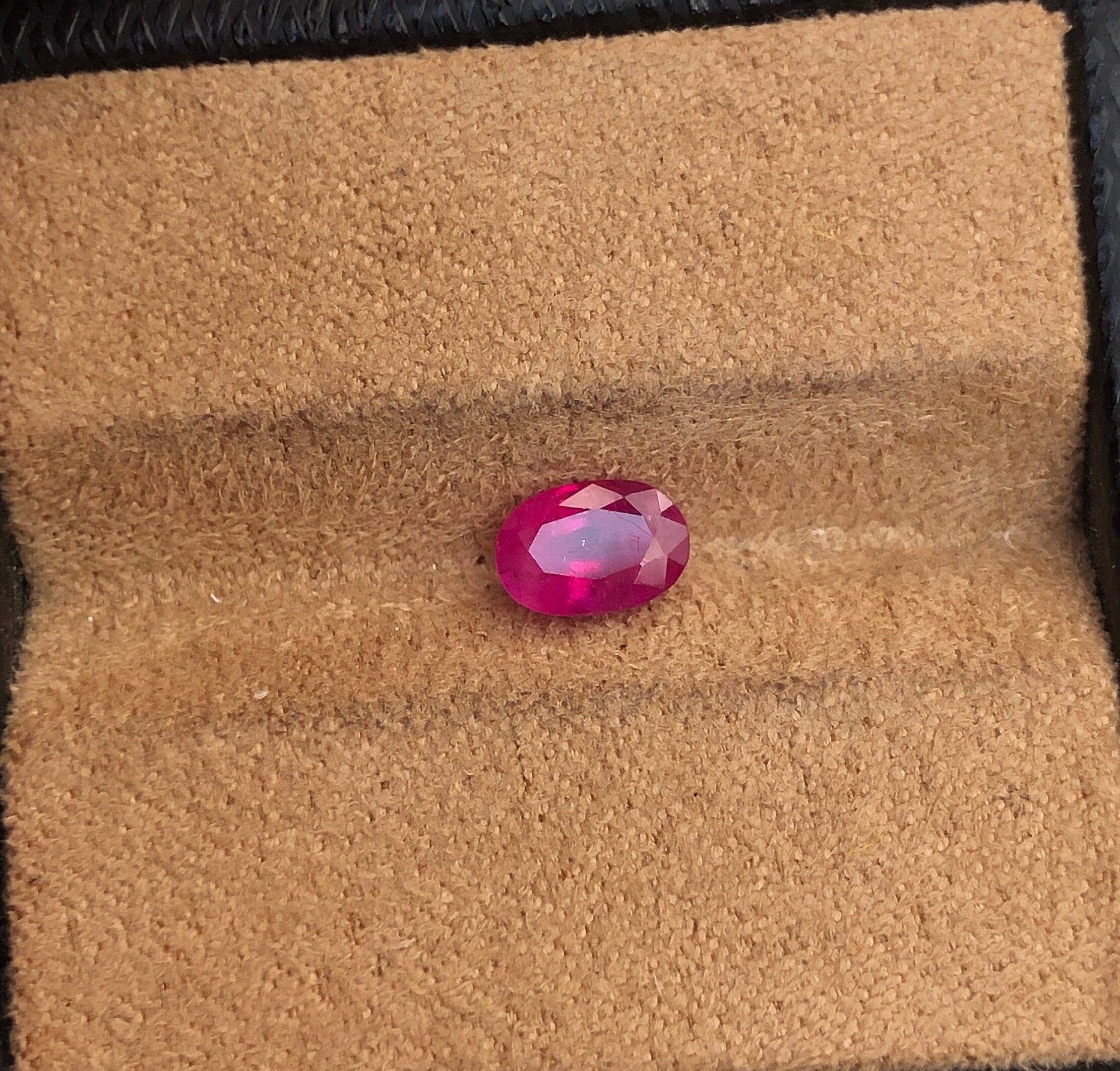 Afghan Unheated Ruby / 1.06 CT / Facet Loose Gemstone Perfect Oval ...
