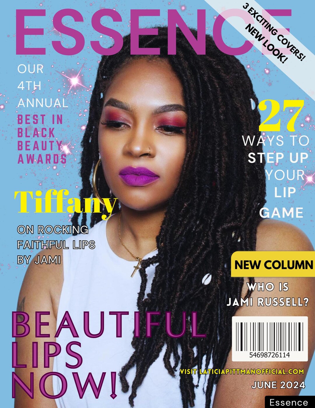 Magazine Cover Editable PDF - Etsy