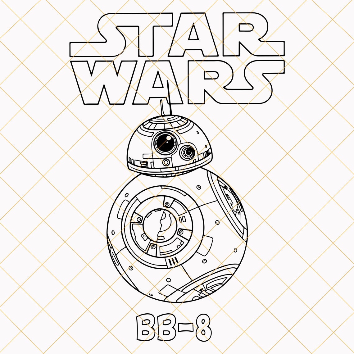 BB8 Star Wars svg BB 8 svg Star Wars svg Darth Vader svg | Etsy