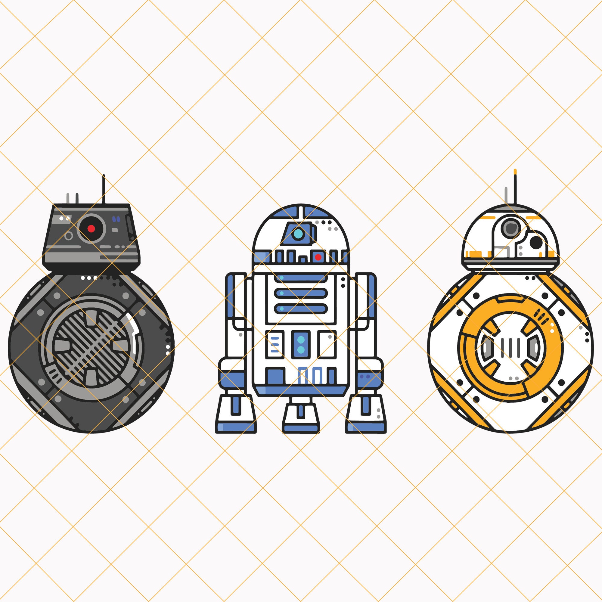 BB8 Star Wars svg BB 8 svg R2D2 svg Star Wars svg Darth | Etsy