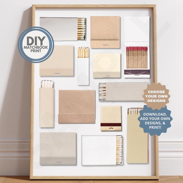 Matchbox Template Poster - Etsy