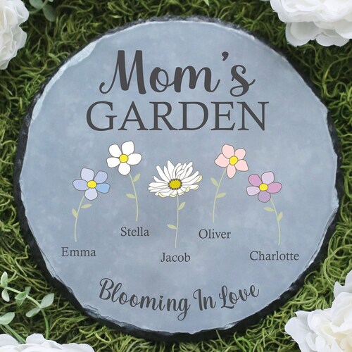 Close to Her Heart Personalized Garden Stone Mother's Day - Etsy