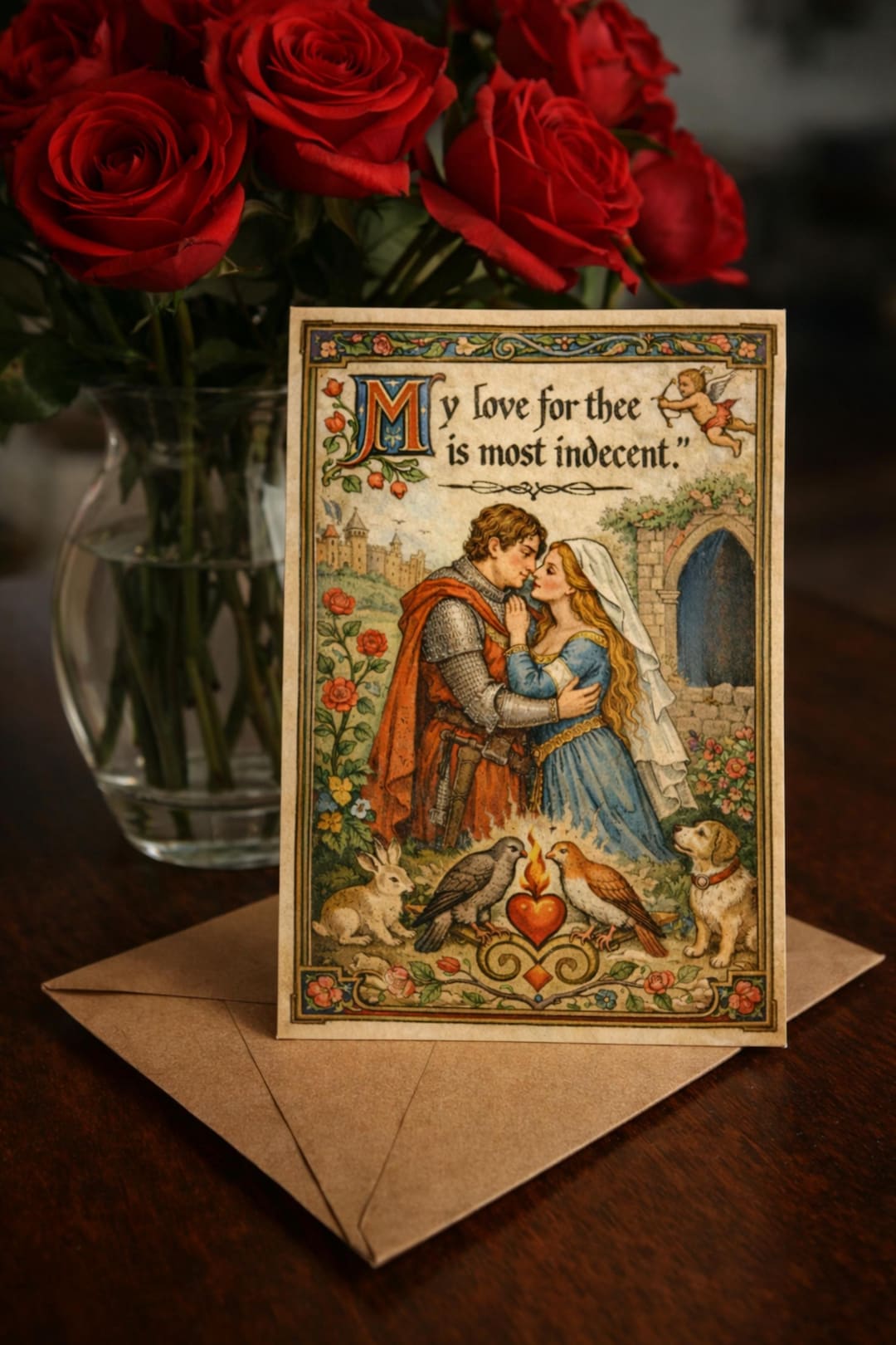 Medieval Valentine's Day Card - Renaissance Era - Funny Romantic Card ...