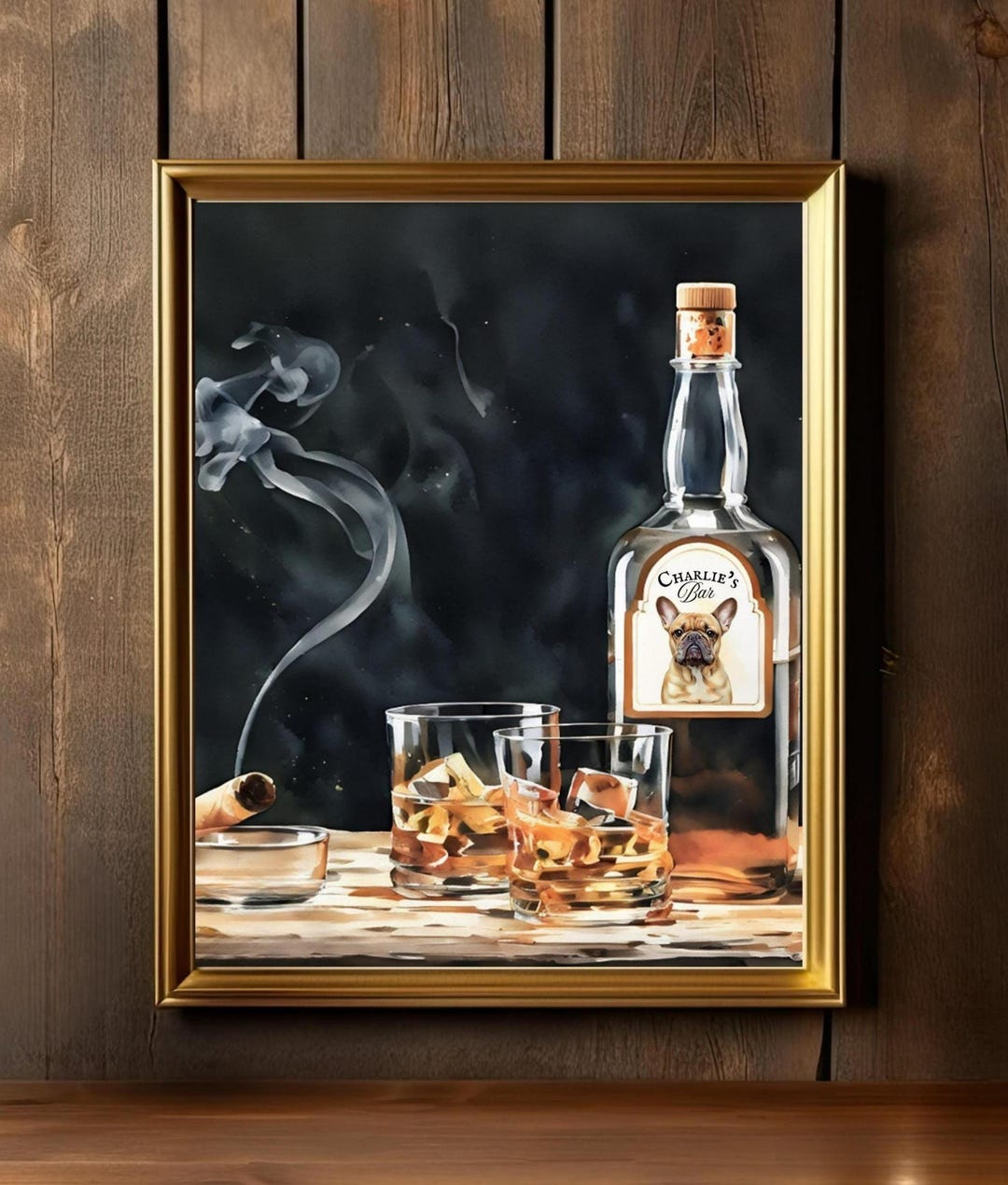 Funny Custom Pet Photo, Funny Home Decor Art, Custom Dog Portrait ...