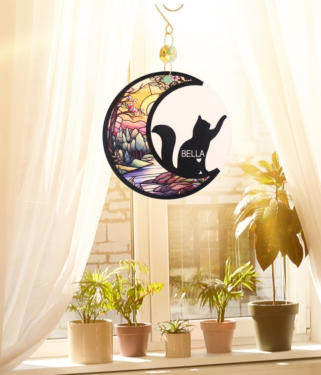 Pet Memorial Suncatcher Pet Memorial Gift Sympathy Gift Personalized ...