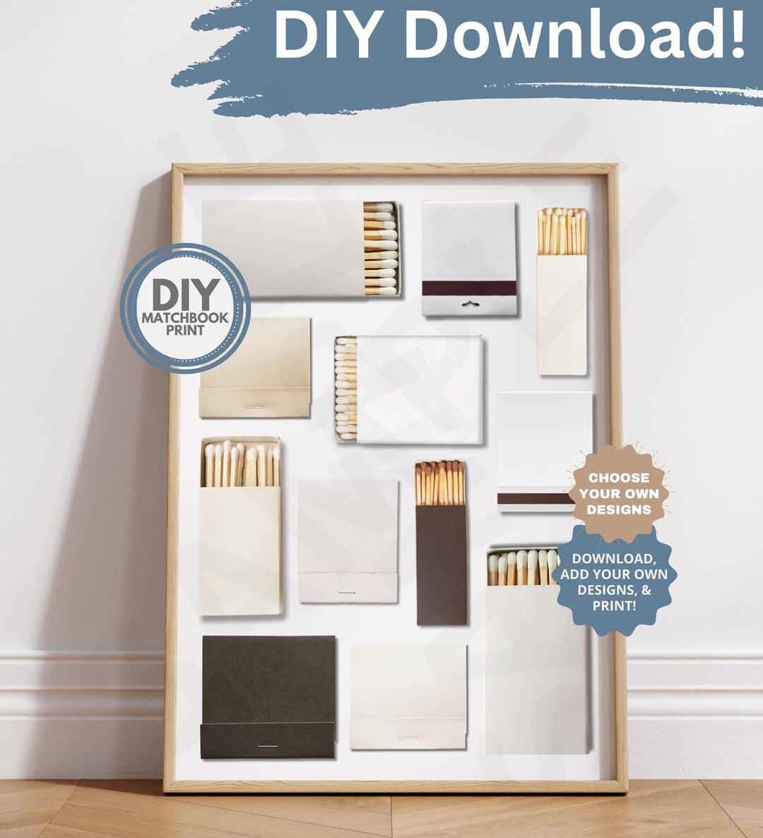 Matchbook Poster Template, Blank Matchbook Template, Blank Matchbook ...