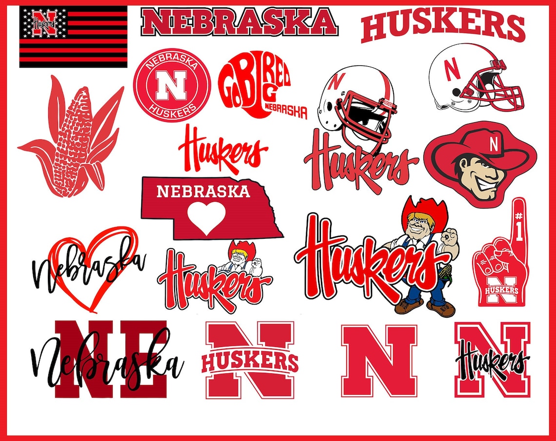 Nebraska Husker NCAA Football Svg Dxf Eps Pdf Png Cricut | Etsy
