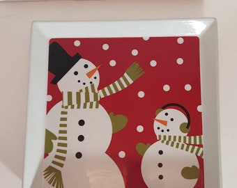 Crate Snowman | Etsy