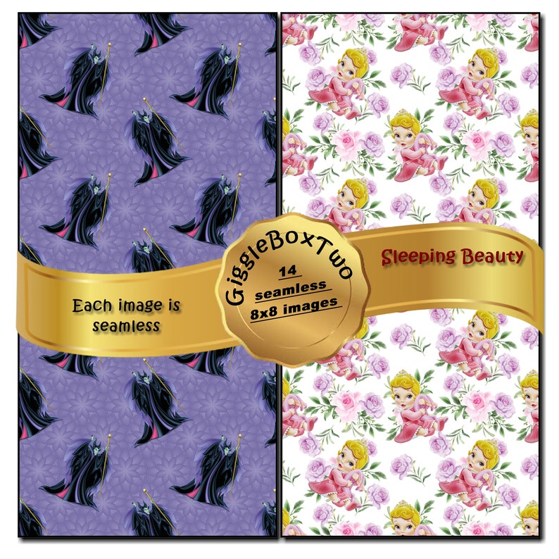 Sleeping Beauty Digital Paper Pack - Etsy