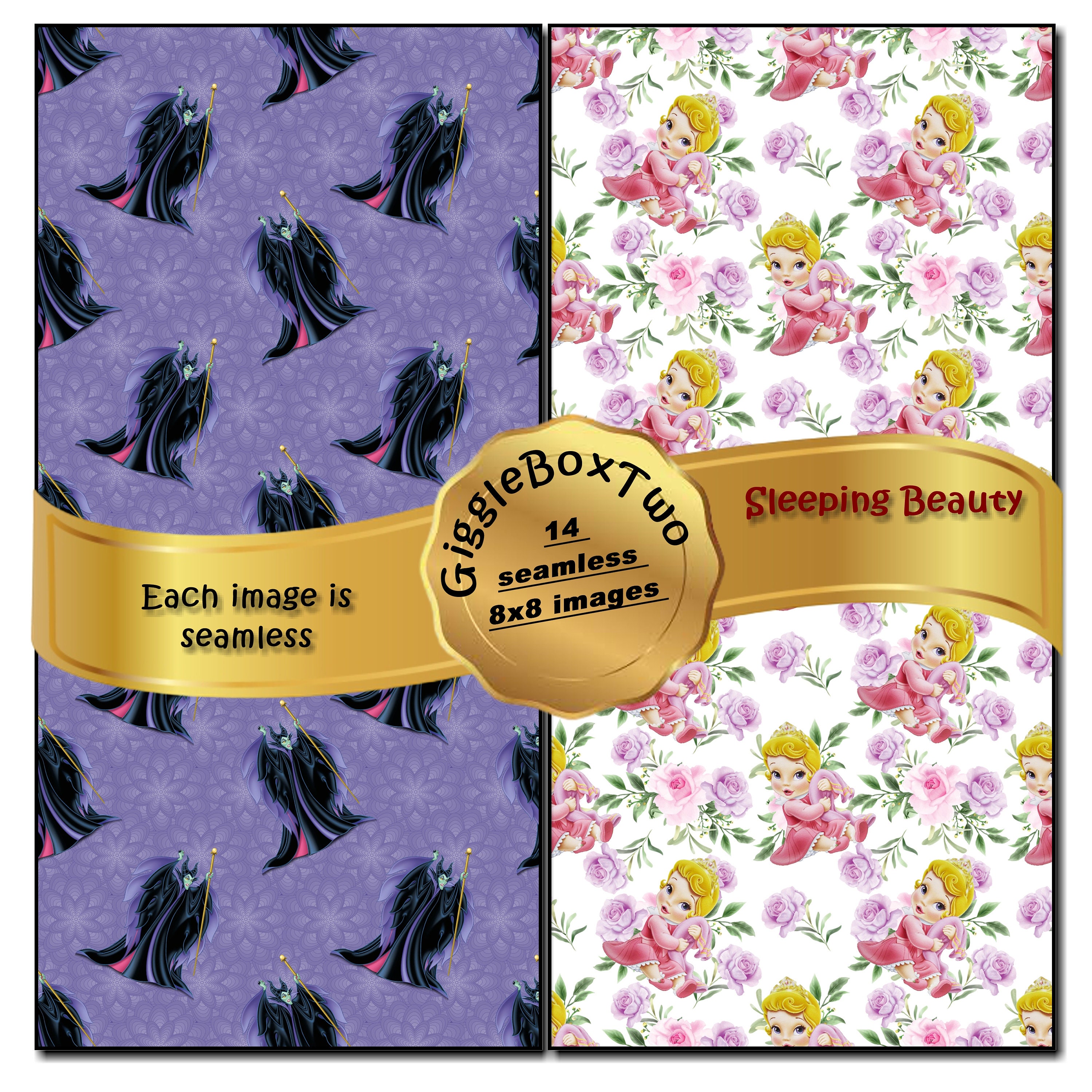 Sleeping Beauty Digital Paper Pack - Etsy