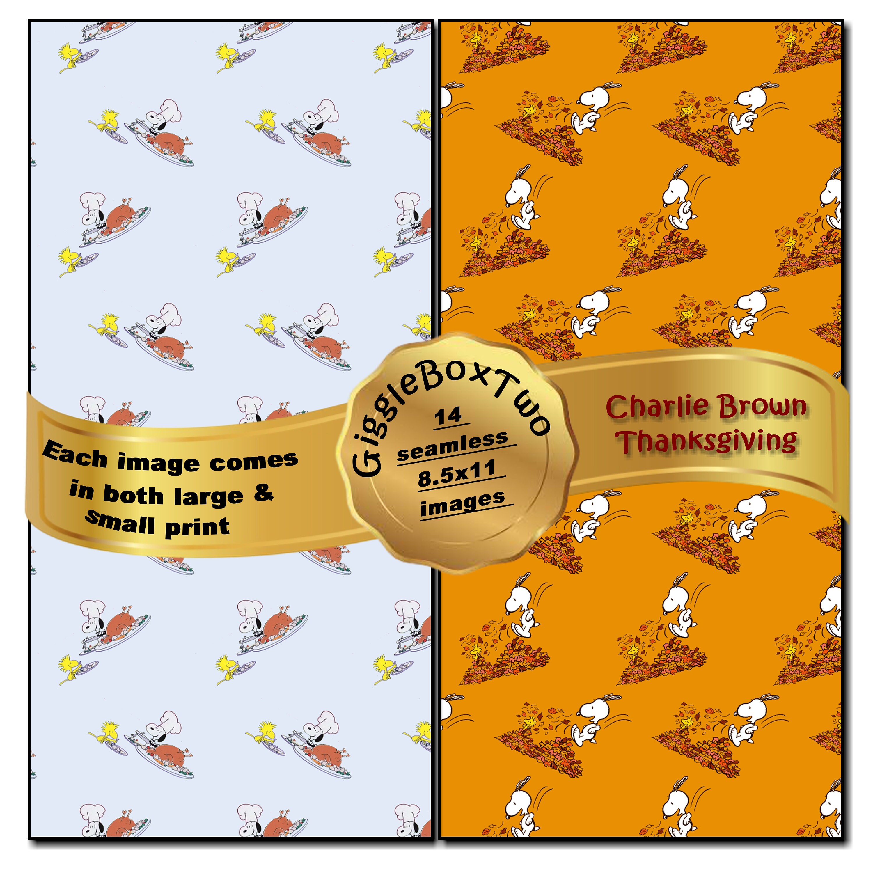Charlie Brown Thanksgiving Design Formatted for 8.5 X 11 by ...