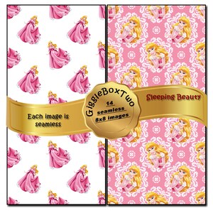 Sleeping Beauty Digital Paper Pack Seamless Design - Etsy