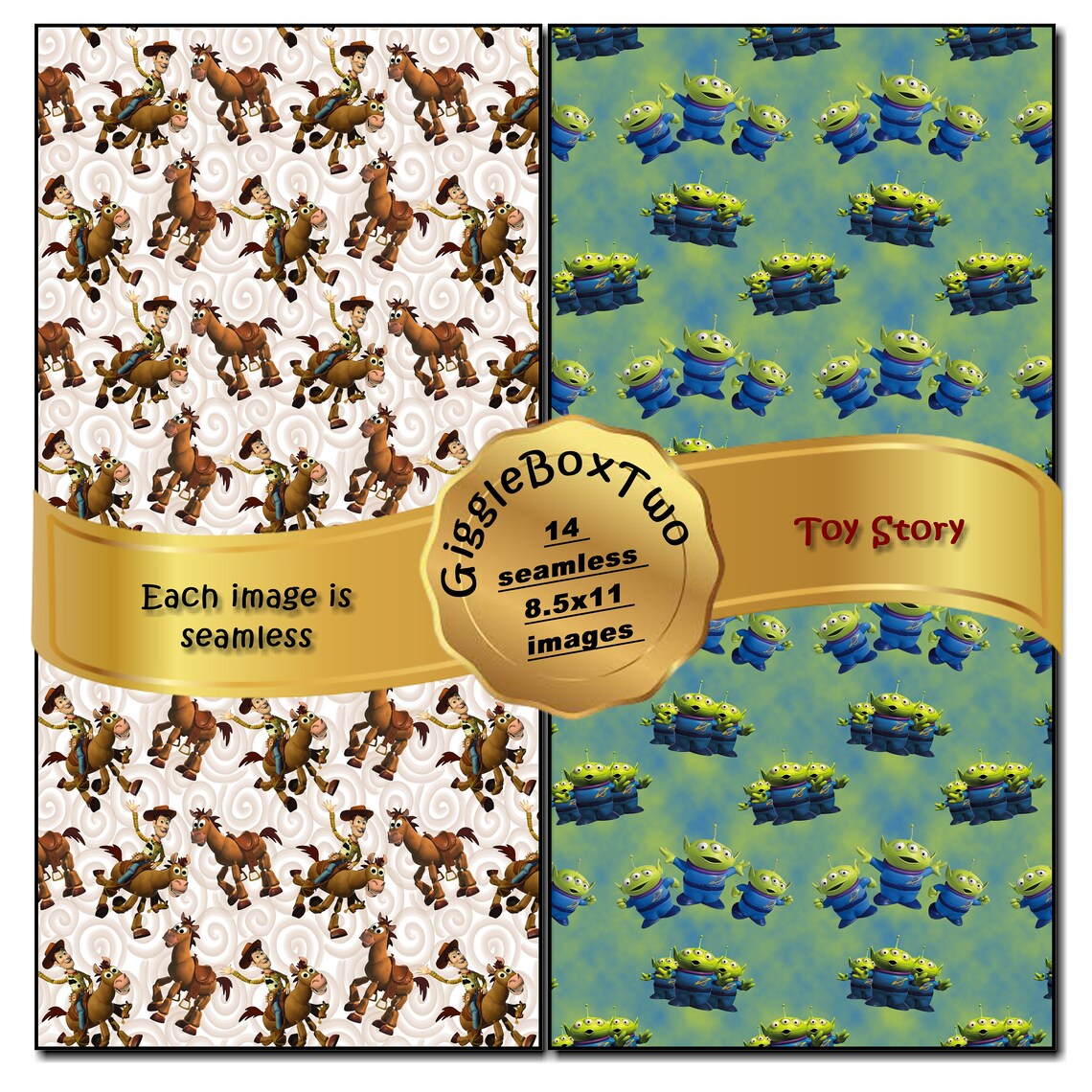 Toy Story Digital Paper Pack Toy Story Scrapbook Paper - Etsy