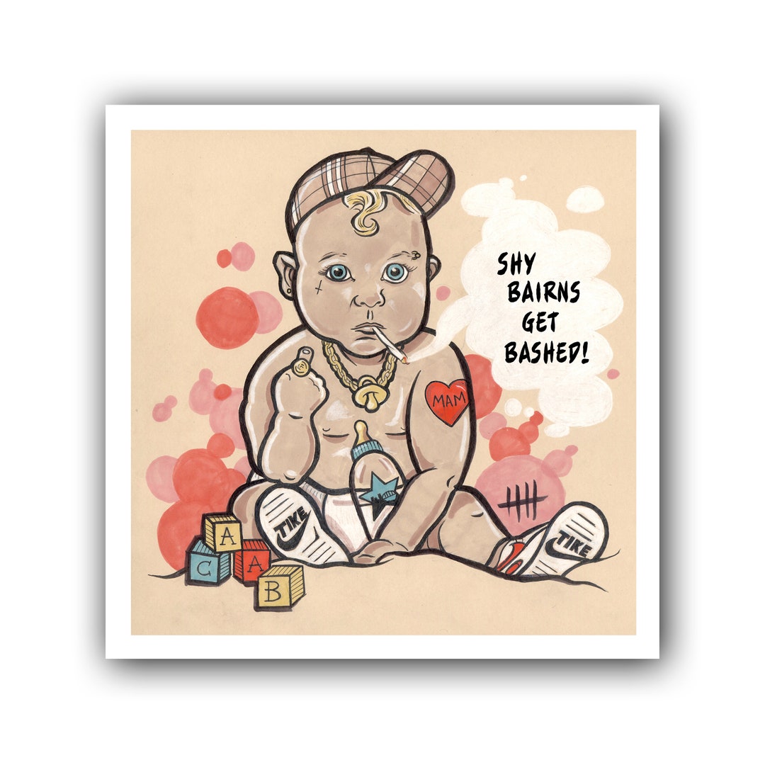 Shy Bairns Get Bashed IMPRIMER - Etsy France