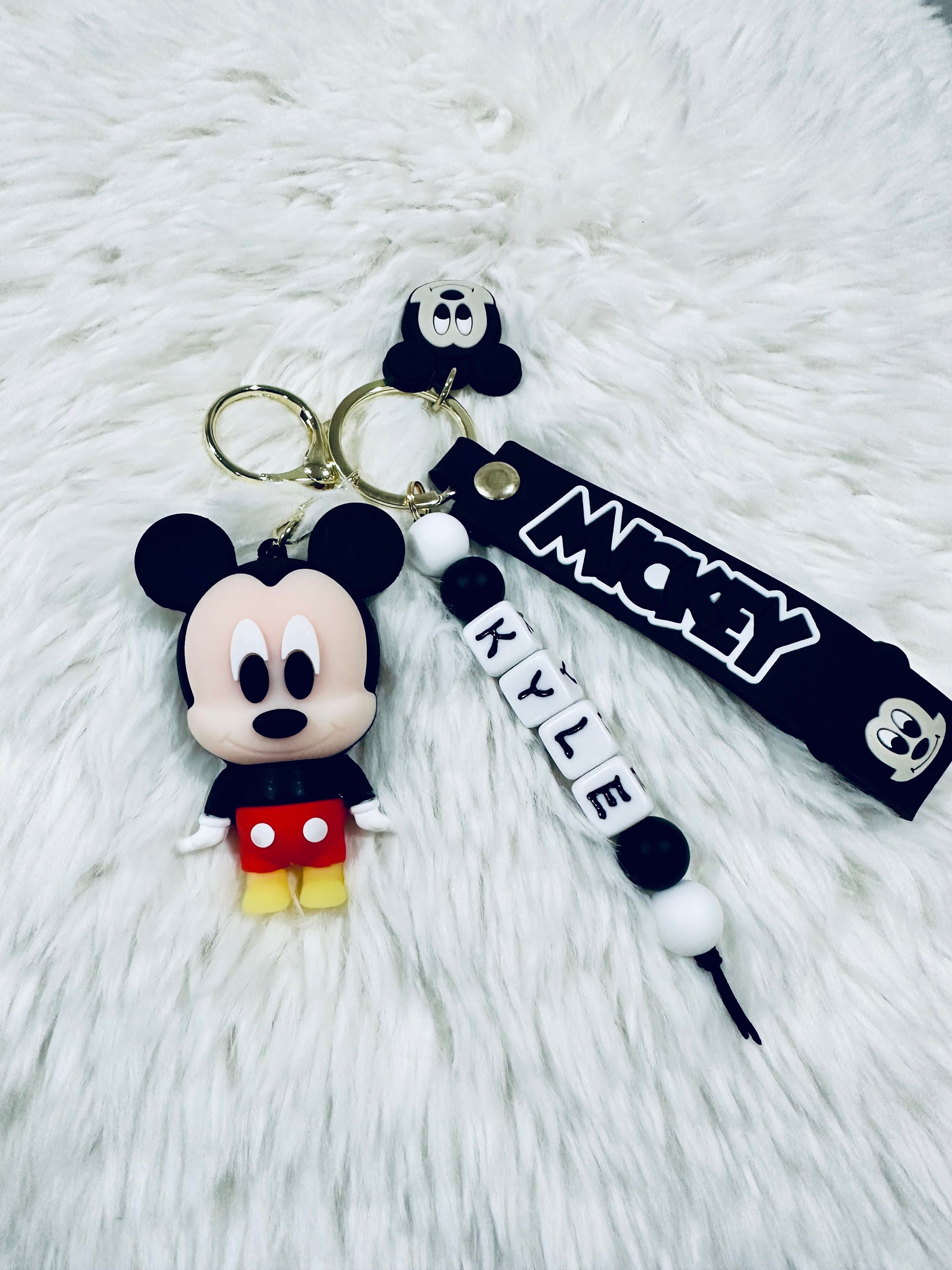 Mickey Mouse Keychain /minnie Mouse Keychain 3D /pendant Keychain ...