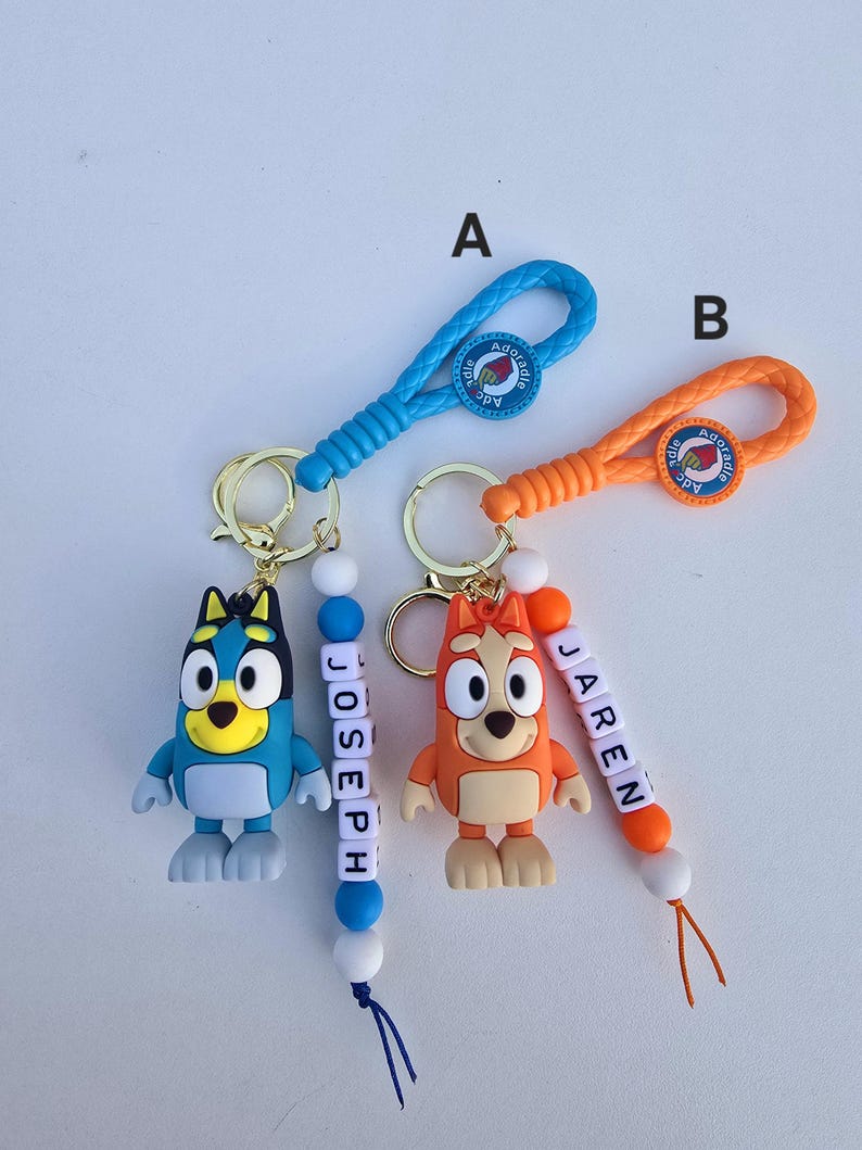 Bluey Keychain and Bingo Keychain/ Keychain W/name /pendant Keychain ...