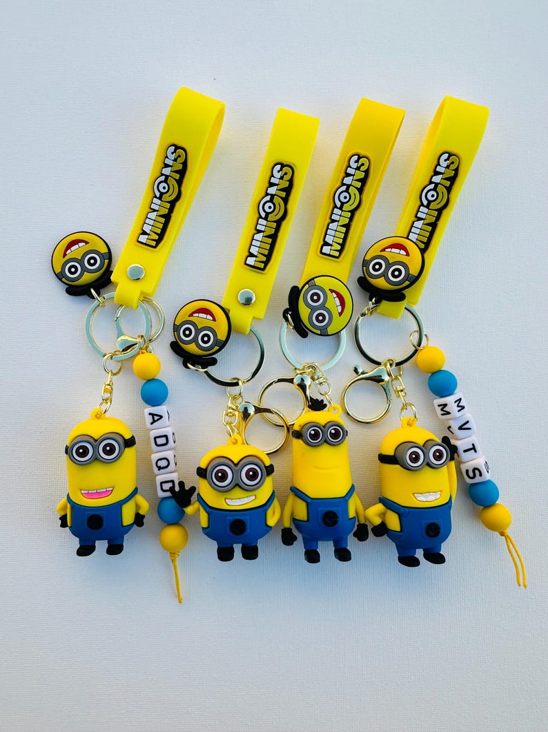 Minions Keychain W/name /new Minions Style Keychain /pendant Keychain ...