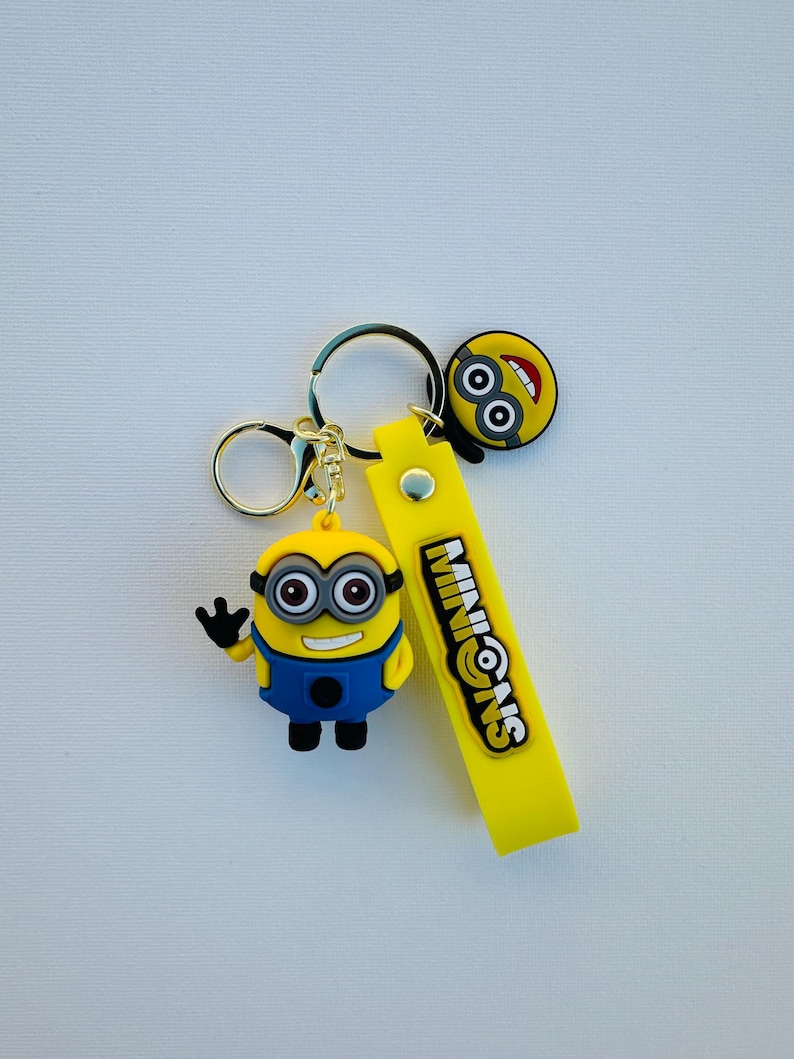 Minions Keychain W/name /new Minions Style Keychain /pendant Keychain ...