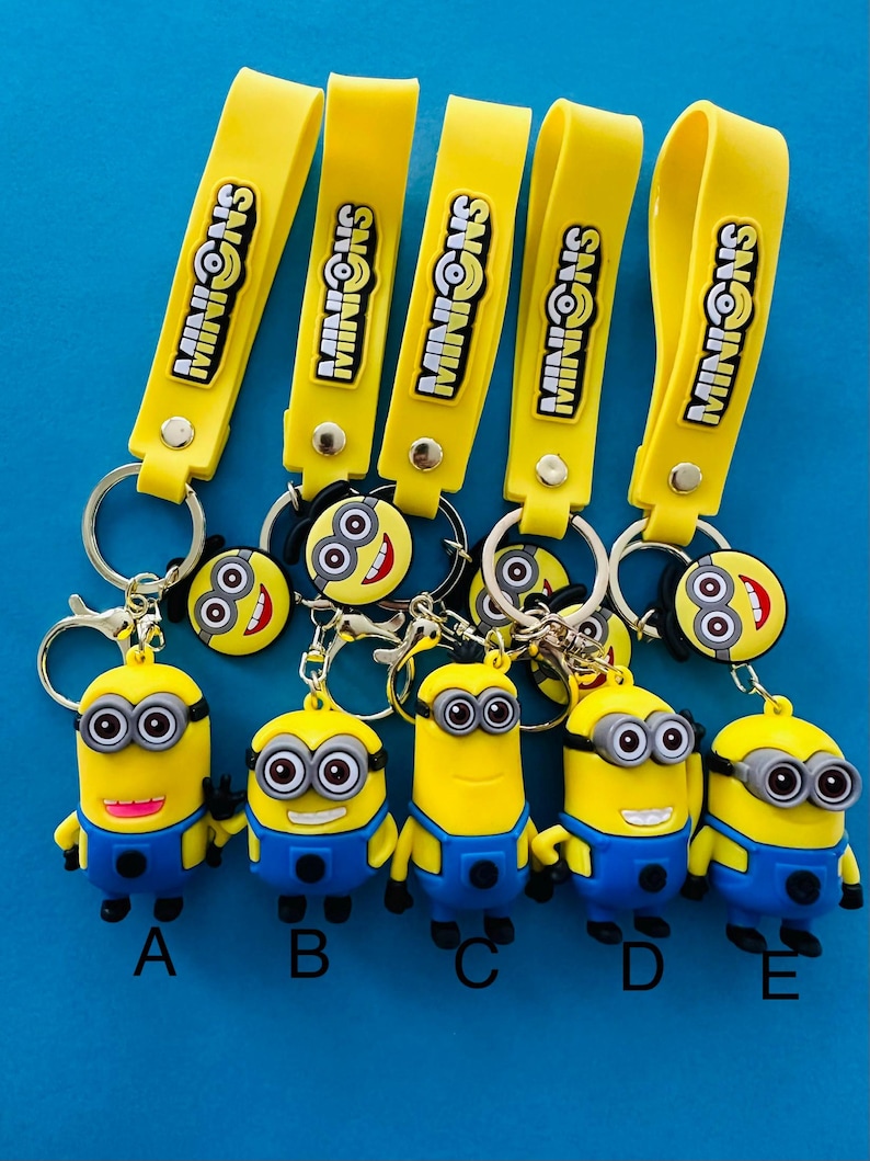 Minions Keychain W/name /new Minions Style Keychain /pendant Keychain ...