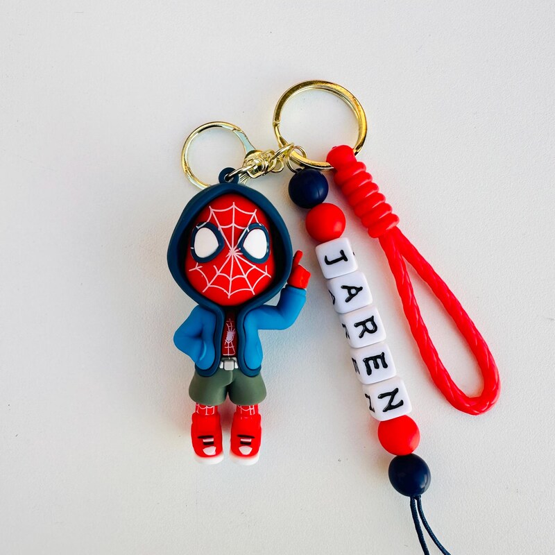 Spiderman Keychain - Etsy