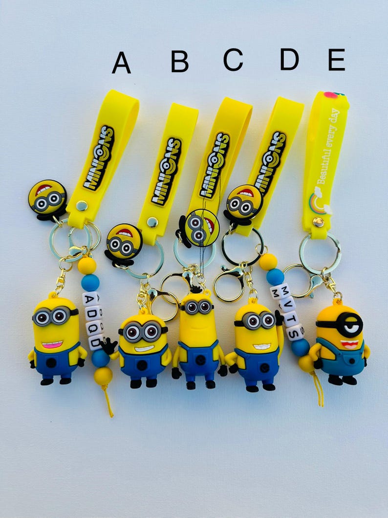 Minions Keychain W/name /new Minions Style Keychain /pendant Keychain ...