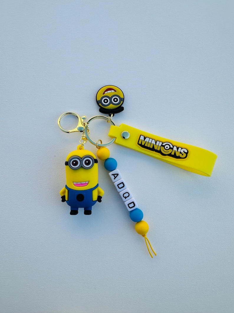 Minions Keychain W/name /new Minions Style Keychain /pendant Keychain ...