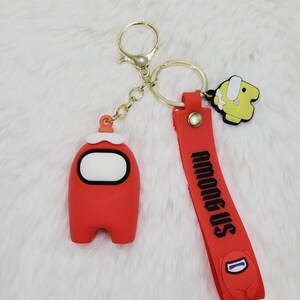 Among Us Keychain, Among Us With Name, Personalized Keychain, Pendant ...