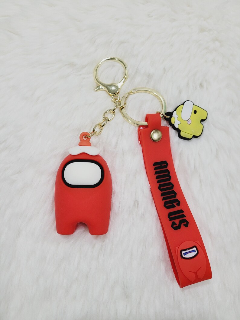 Among Us Keychain, Among Us With Name, Personalized Keychain, Pendant ...