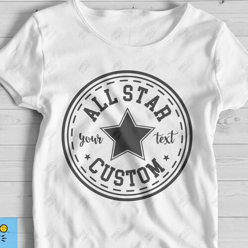 All Star Custom SVG PDF PNG Cricut by Hellocutshop - Etsy